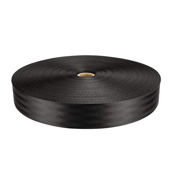 Sterling 50mm (2") Polyester Flat Webbing Per Metre Black - Mont ...